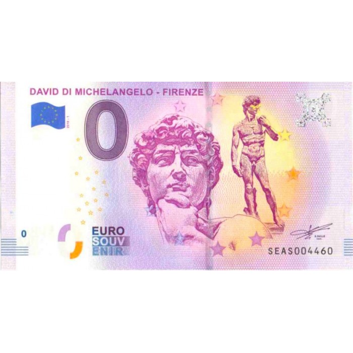 Italija 2018 - 0 Euro bankovec - David di Michelangelo - UNC