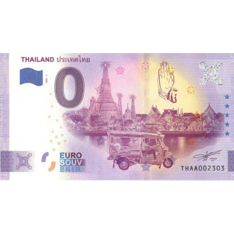 Tajska 2021 - 0 Euro Bankovec - Thailand - UNC