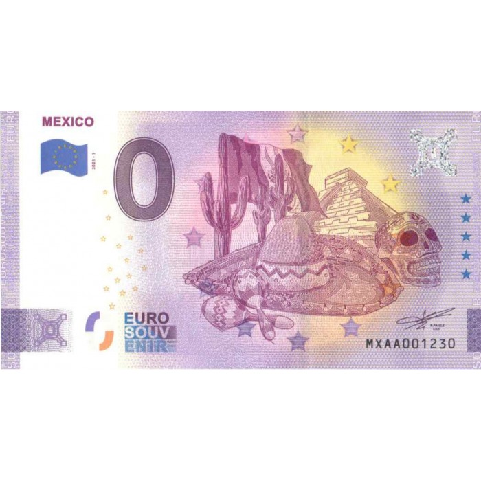 Mexico 2021 - 0 Euro Banknote - Mexico - UNC