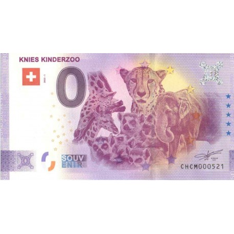 Švica 2022 - 0 Euro Bankovec - Knies Kinderzoo - UNC