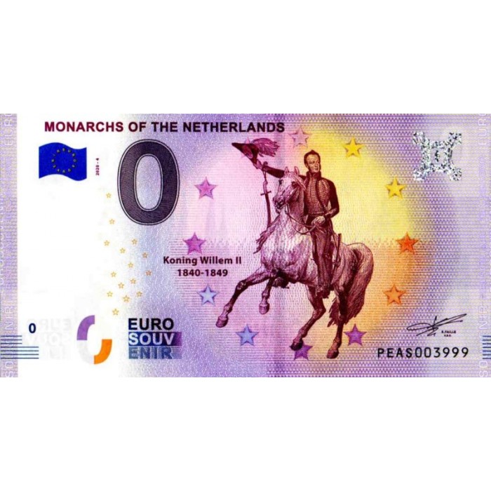 Nizozemska 2020- 0 Euro Bankovec - Monarchs Of The Netherlands - Willem ...