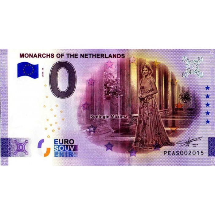 Nizozemska 2020- 0 Euro Bankovec - Monarchs Of The Netherlands - Maxima ...