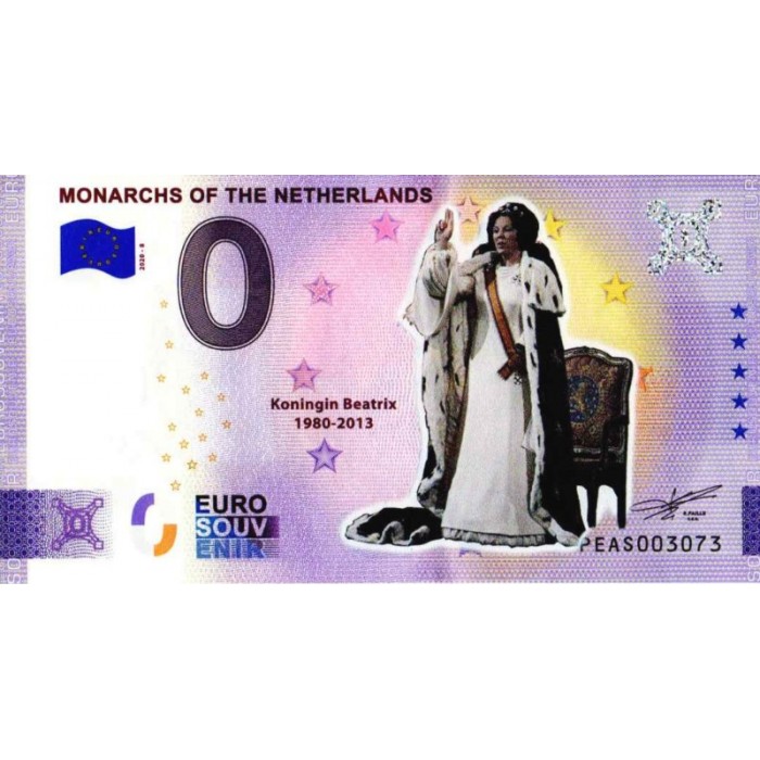 Nizozemska 2020- 0 Euro Bankovec - Monarchs Of The Netherlands ...