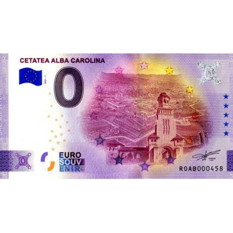 Romunija 2021 - 0 Euro Bankovec - Cetatea Alba Carolina - UNC